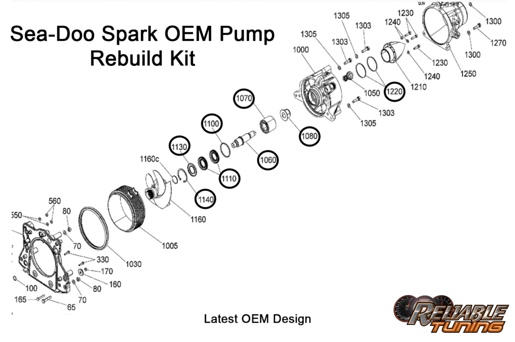 Sea-Doo Spark OEM Pump Rebuild Kit – Reliable Tuning